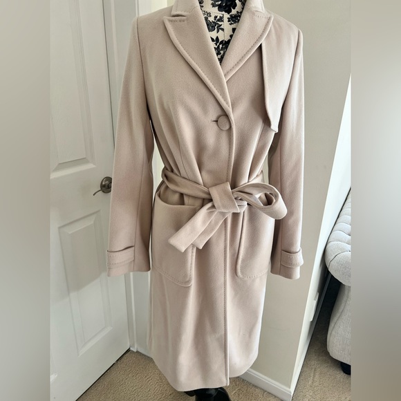 Elema | Jackets & Coats | Cashmere And Wool Coat In Light Greige European Brand Elena Size 6 ...
